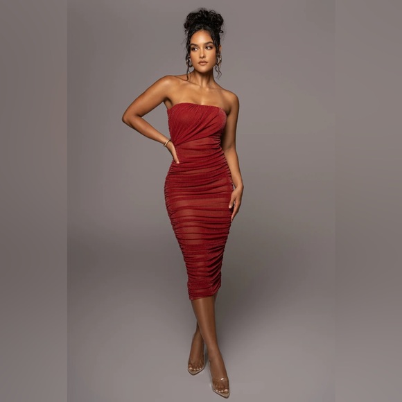 JLUXLABEL | Dresses | Jluxlabel Redsilver Celestial Dress | Poshmark